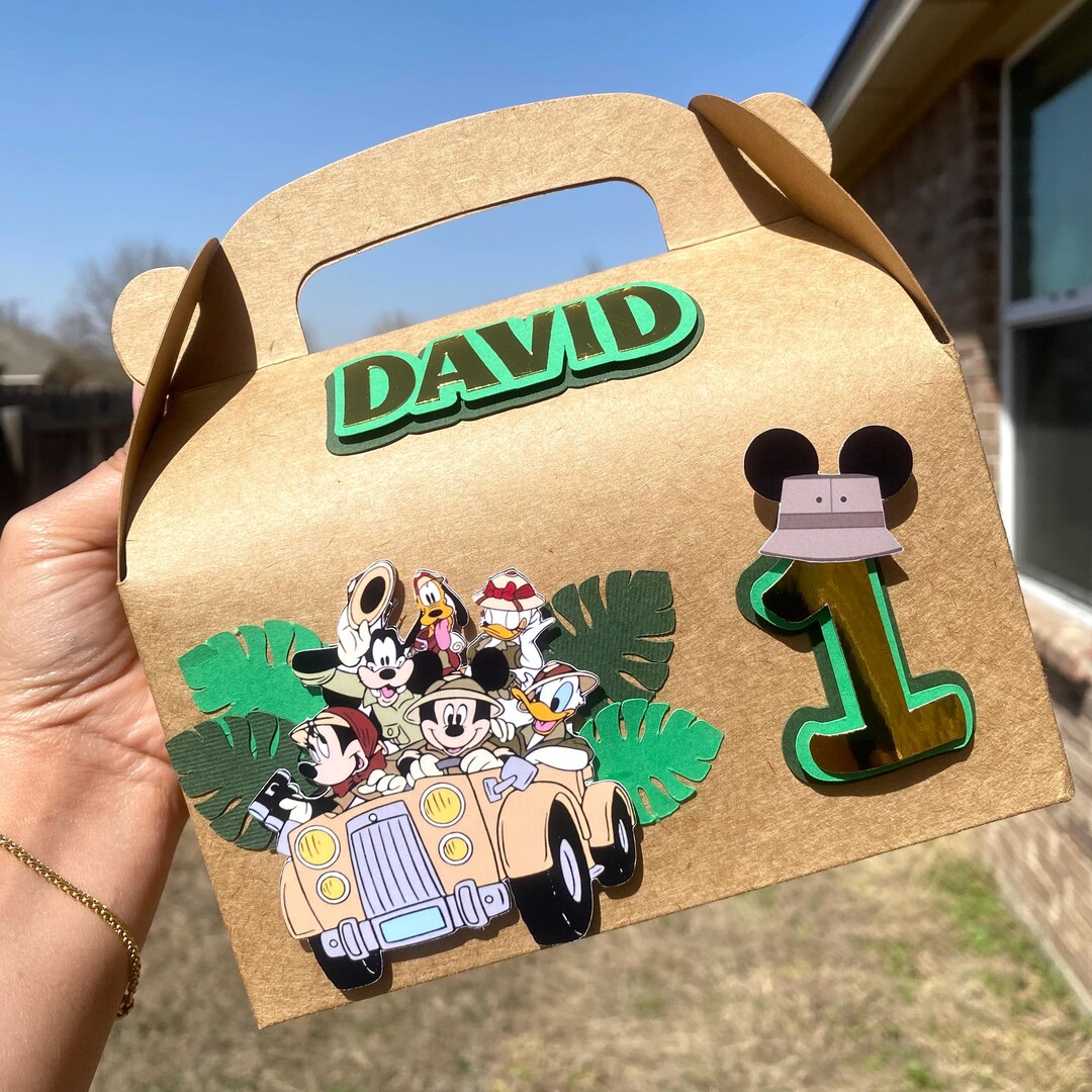 Mickey Safari Gable Boxes/ Mickey Safari 3D Letter - Etsy