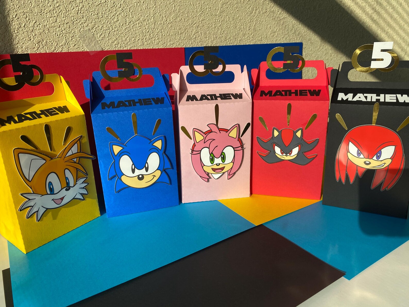 Custom Sonic Favor Boxes (10 Cant) Sonic Candy Box, Sonic Party ...