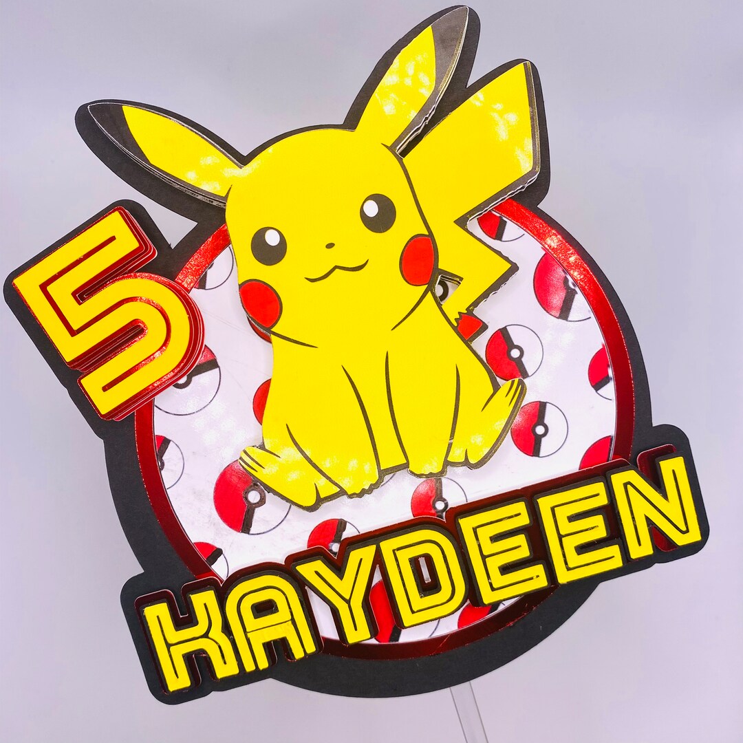 PIKACHU CAKETOPPER - Etsy