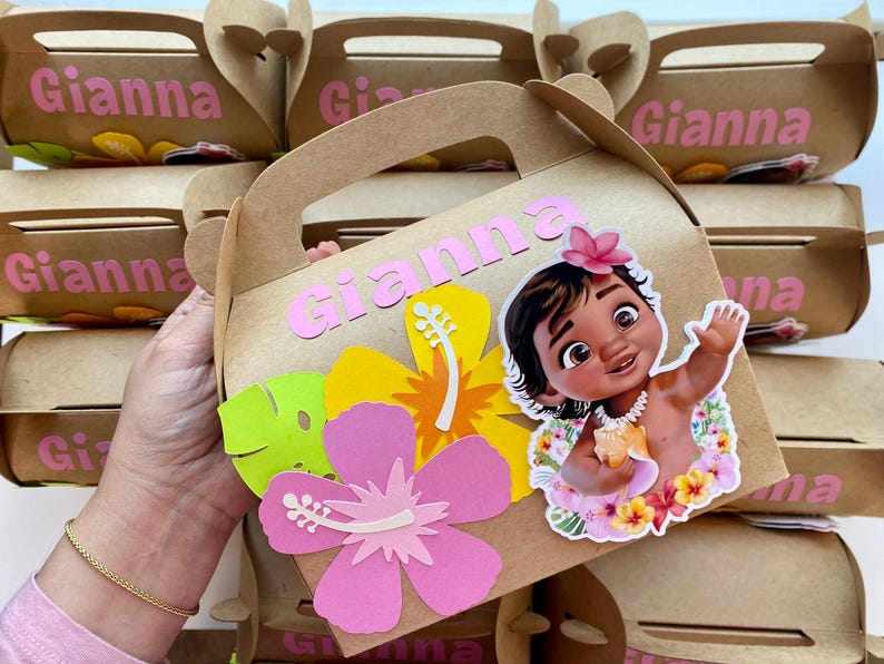 Moana Favor Boxes/moana Party Boxes - Etsy