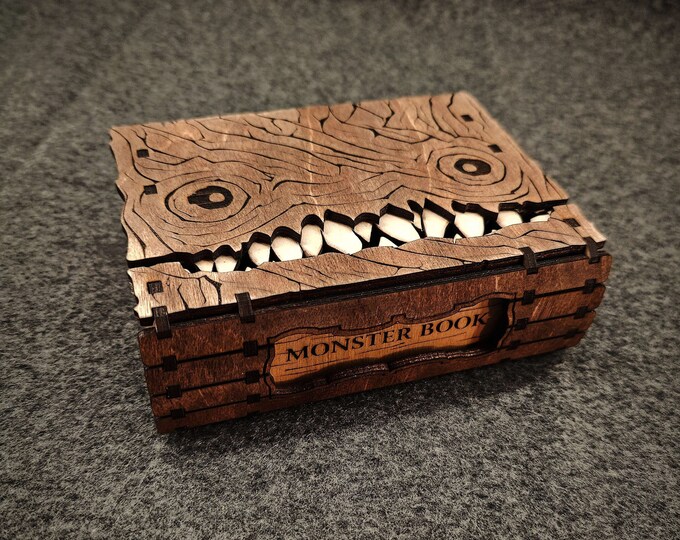 Monster Book Mimic / Tabletop Storage Box / Card and Dice Storage ...