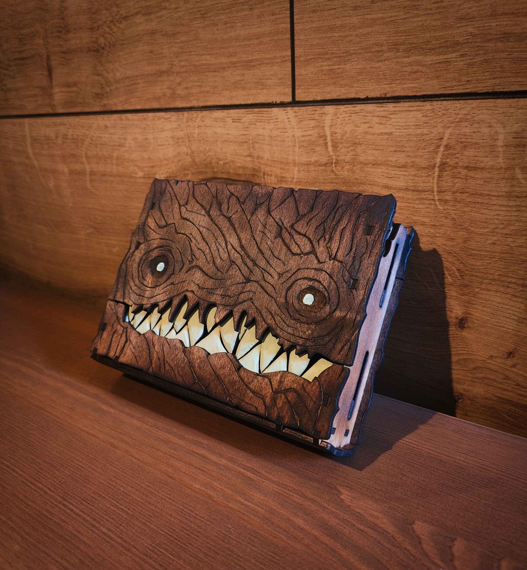 Monster Book Mimic Medium Size / Tabletop Storage Box / Card and Dice ...