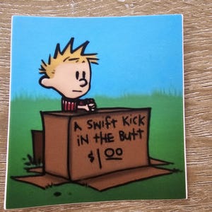 Calvin and Hobbes Decal - Etsy