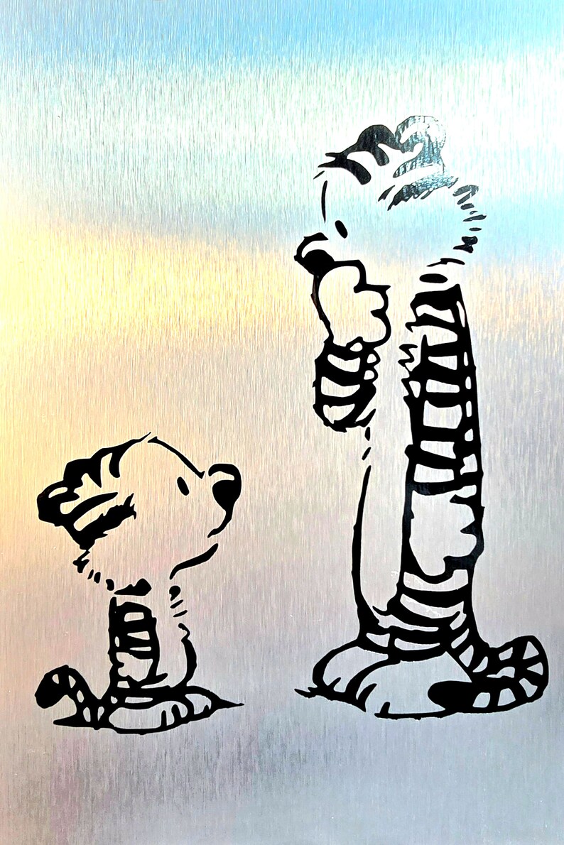 Calvin and Hobbes mini Me Decal - Etsy