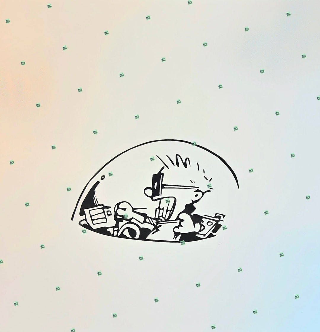 Calvin and Hobbes Spaceman Spiff Decal - Etsy