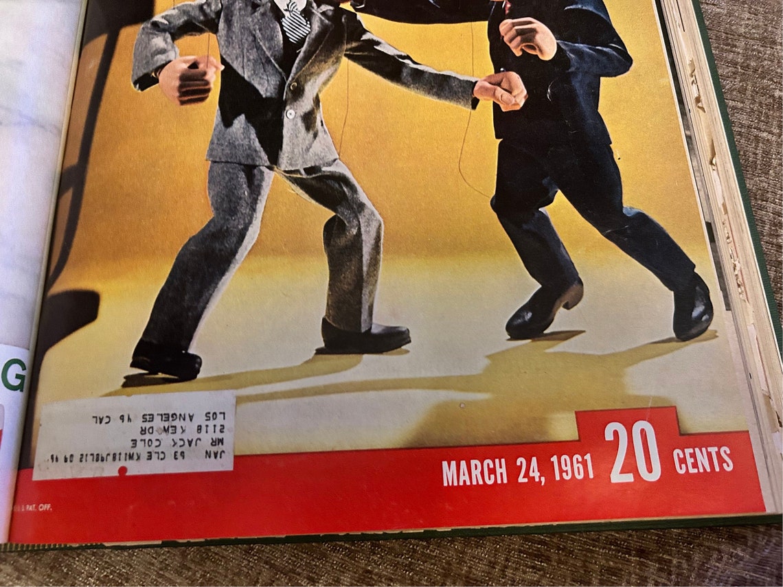 Vintage Original Life Magazine Front Cover Baird Puppets Parody Jack ...