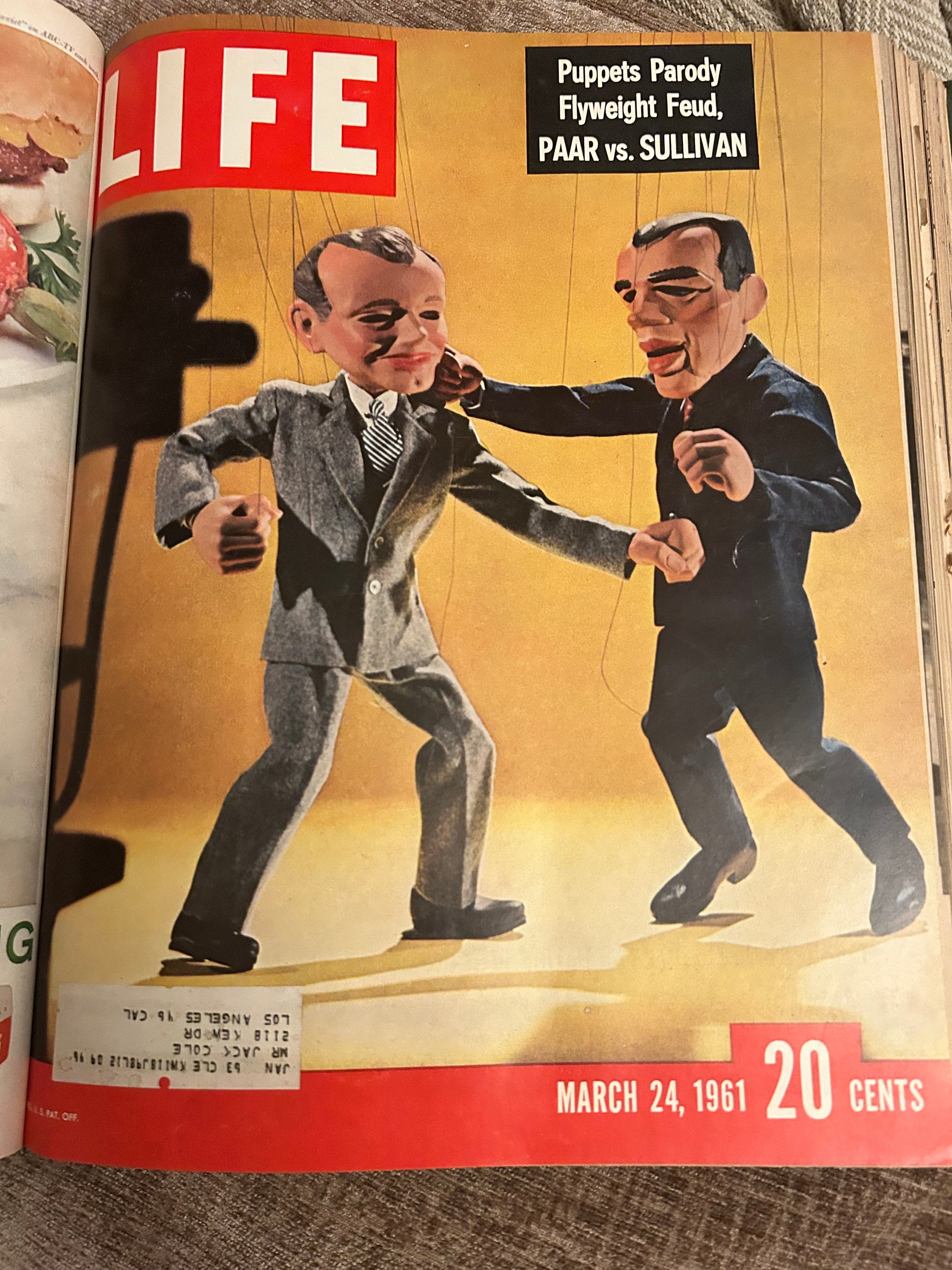 Vintage Original Life Magazine Front Cover Baird Puppets Parody Jack ...
