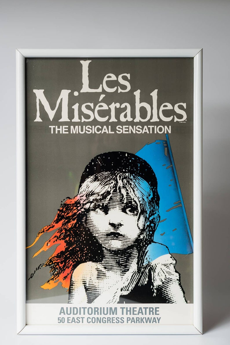 Les Miserable 14"x22" Auditorium Theatre Window Card - Poster Board ...