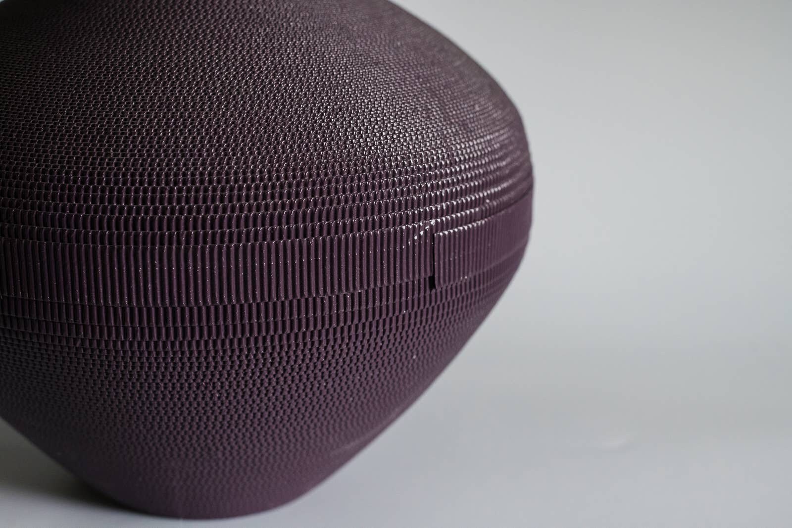 Vintage Plum Colored 1980s Flute Chicago Corrugated Cardboard Vase 11 ...