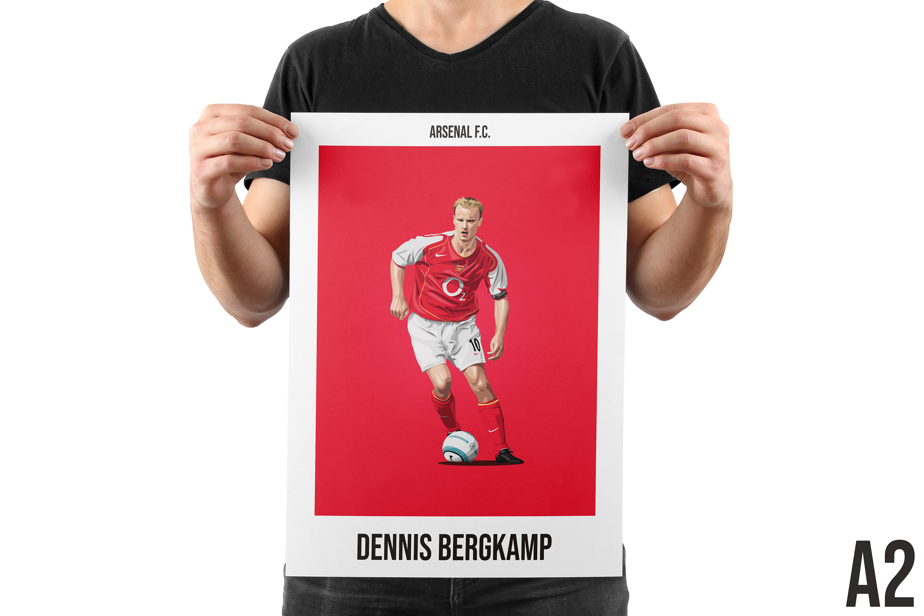 Dennis Bergkamp Football Poster - Etsy