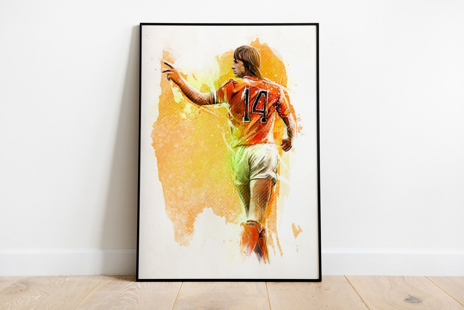 Johan Cruyff Football Poster - Etsy