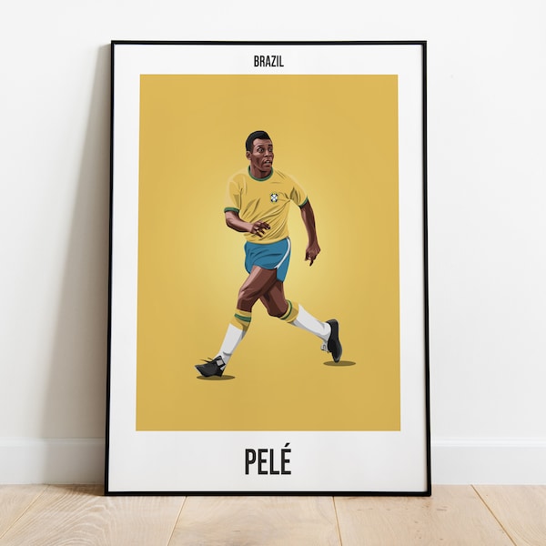 Pelé Soccer Poster - Etsy