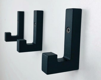 Small Black Hooks - Etsy