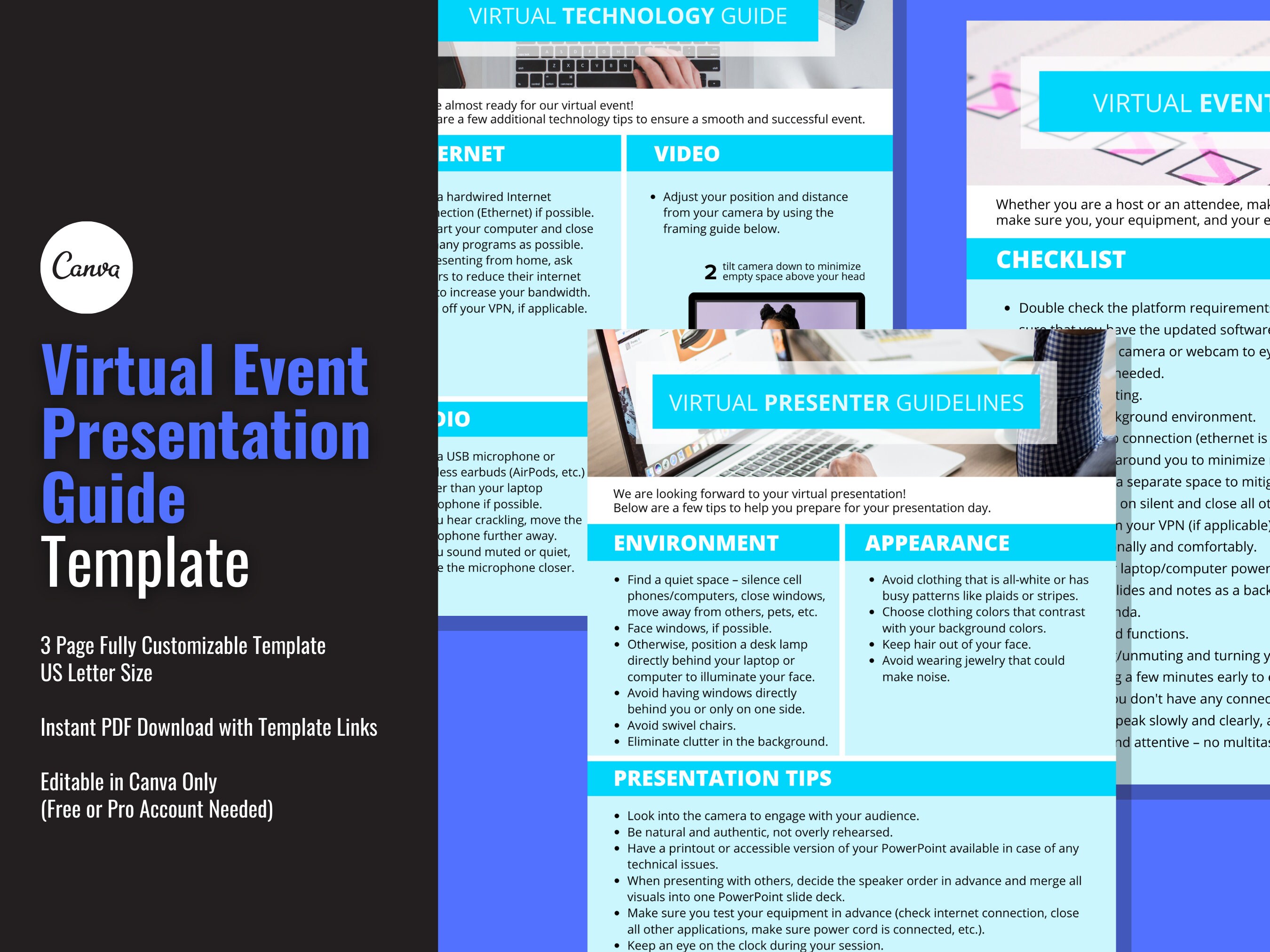 Virtual Event Presentation Guide Template | Conferences, Meetings ...