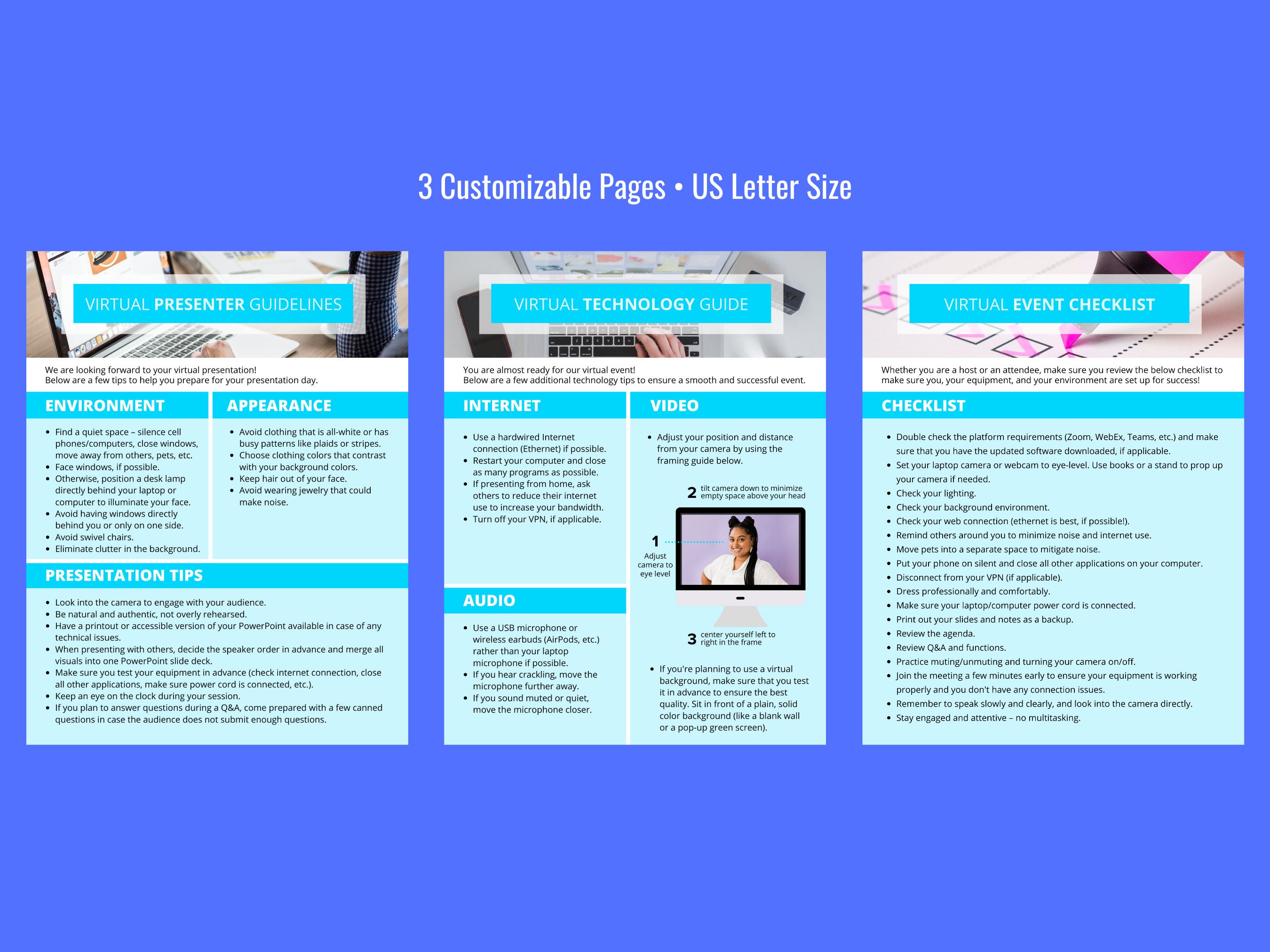 Virtual Event Presentation Guide Template | Conferences, Meetings ...