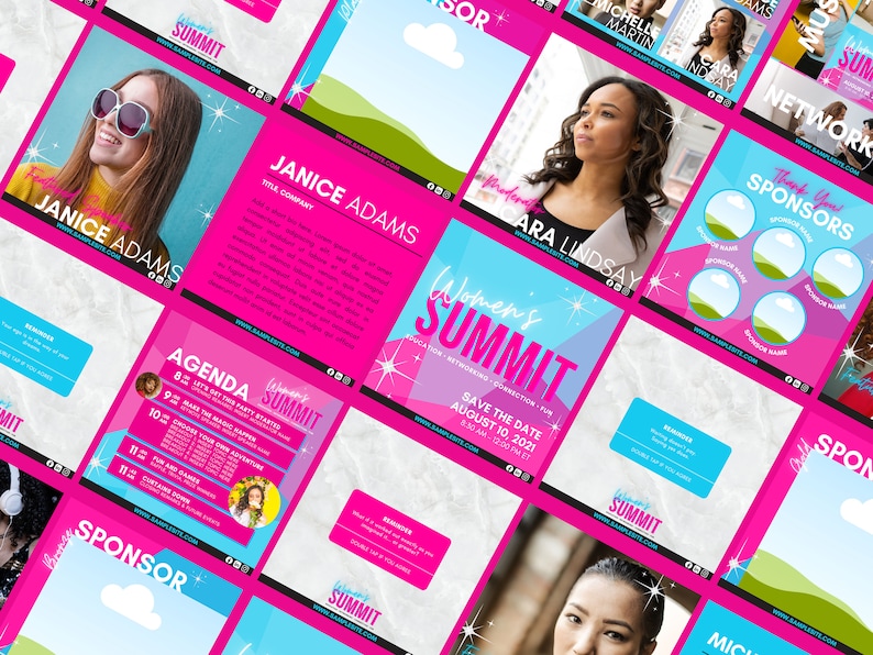 Event Instagram Post Templates | Bright, Bold Design (canva) - Etsy