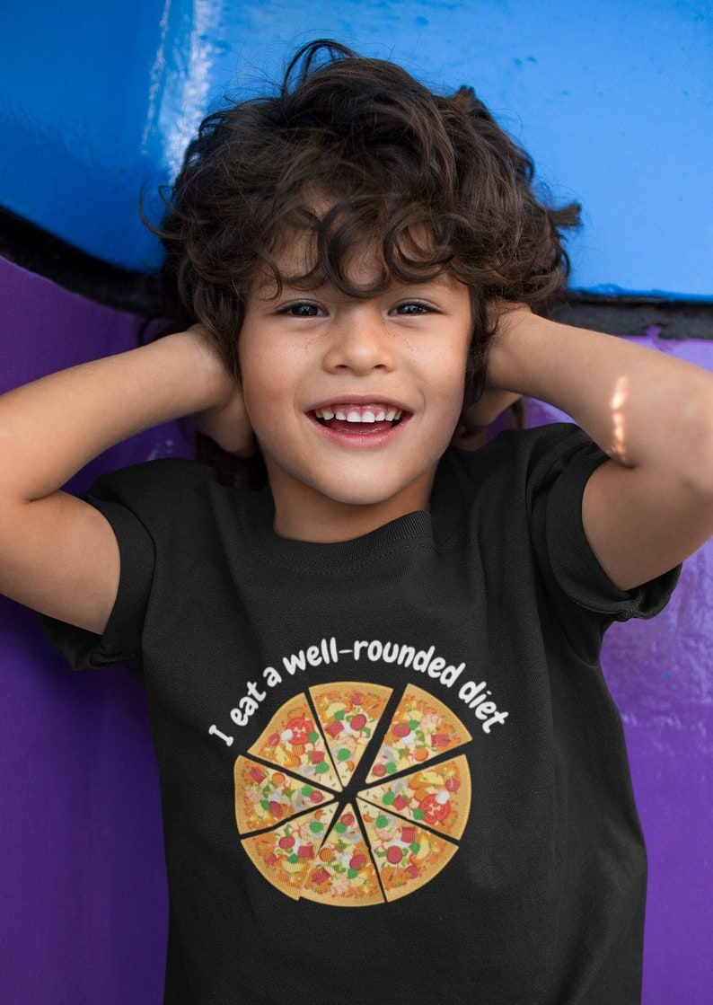 I Always Eat a Well-rounded Diet. Kid's Fine Jersey Tee - Etsy
