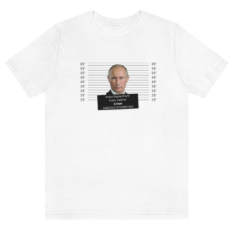 Putin Mugshot Shirt | T-shirt | Vladimir Putin T-shirt | Ukraine War ...