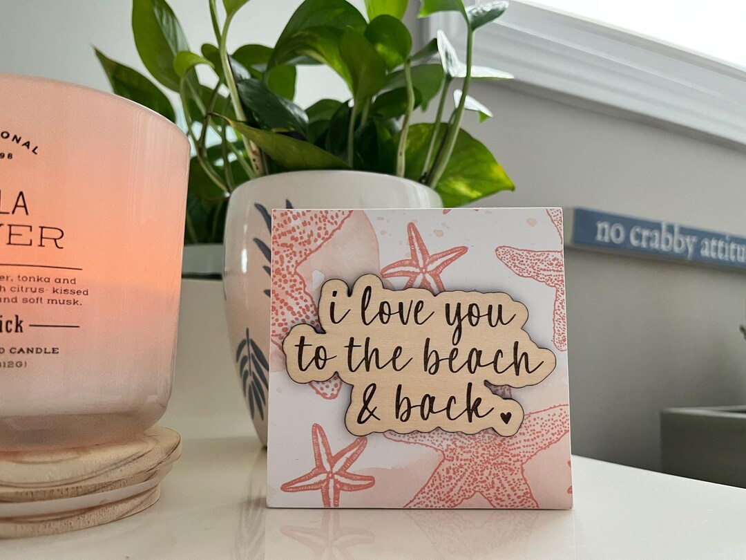 Laser Engraved Beach Wood Sign, Coastal Farmhouse Decor - Etsy