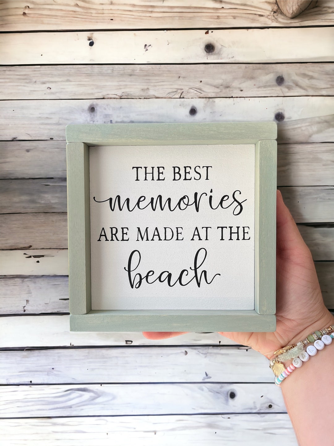 Best Memories Are Made at the Beach Wood Sign, Coastal Farmhouse Decor ...