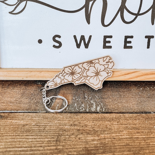 Nc State Keychain - Etsy