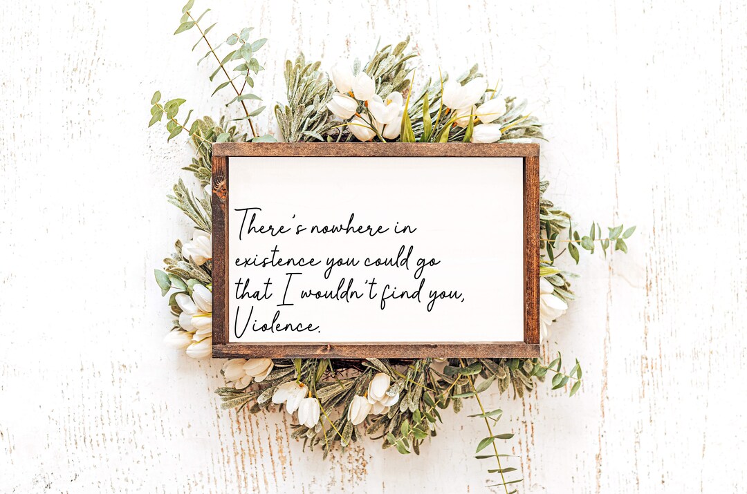 Book-ish Quote Wood Sign, Violet Quote , Fourth Wing, Bookshelf Decor ...