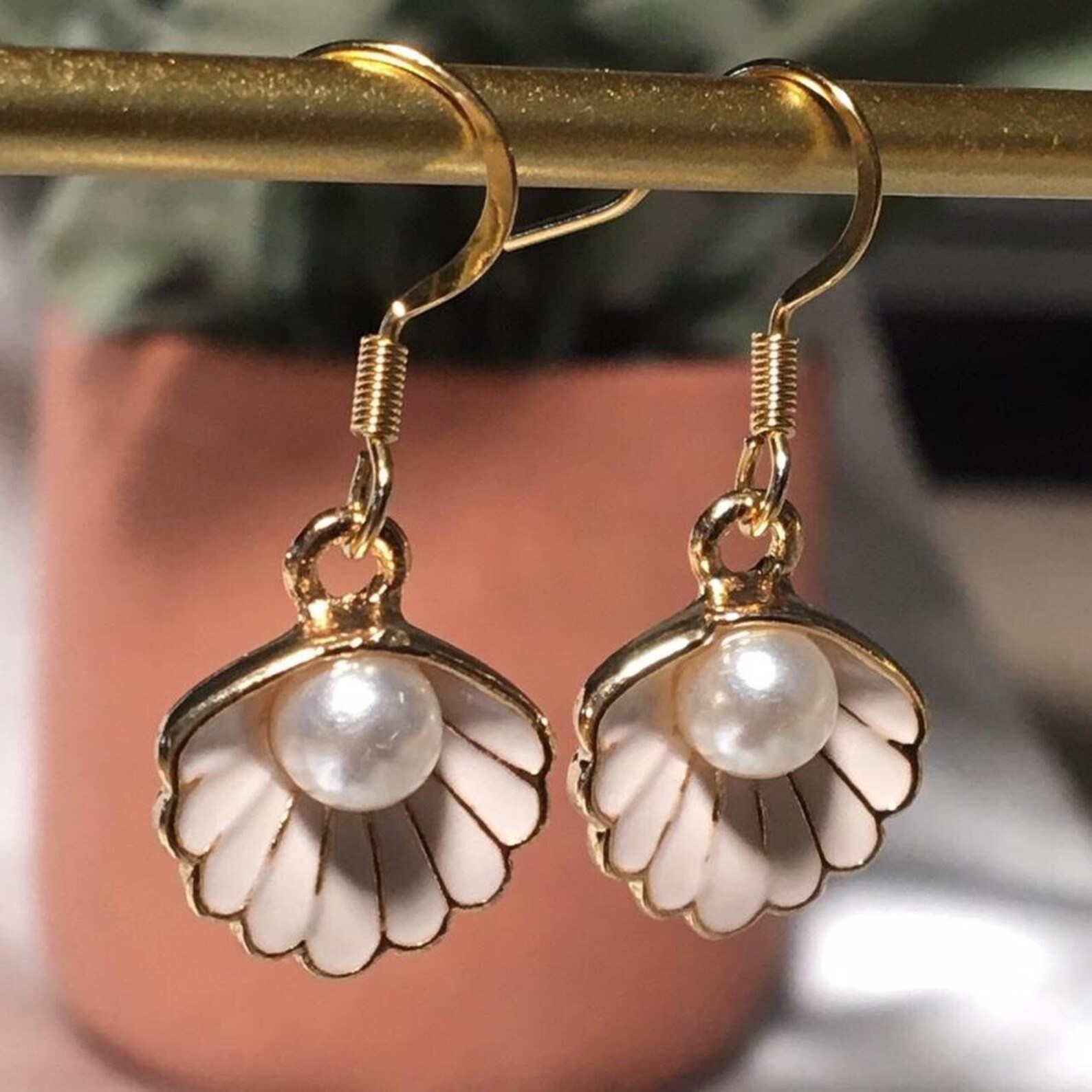 Clam Shell Earrings Ocean Inspired Jewellery Beachy Vibes - Etsy UK