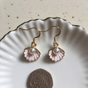 Clam Shell Earrings Ocean Inspired Jewellery Beachy Vibes - Etsy