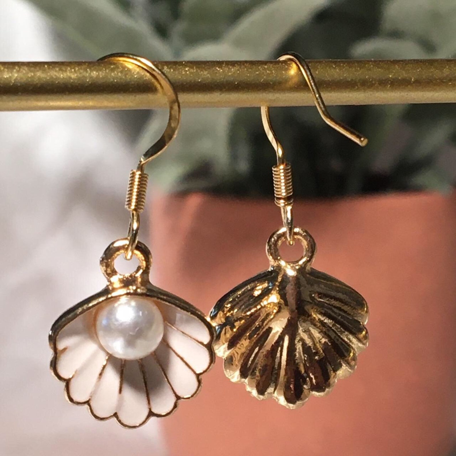 Clam Shell Earrings Ocean Inspired Jewellery Beachy Vibes - Etsy UK