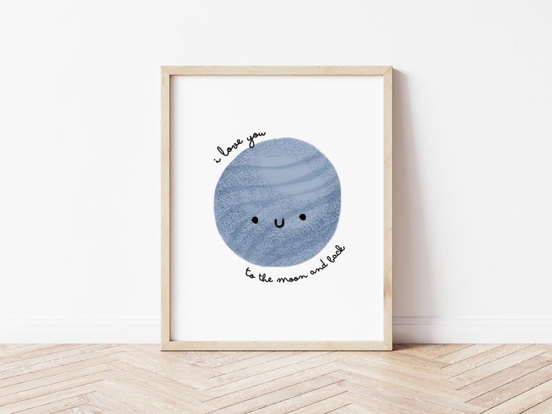 SPACE Prints Set of 3 Printable Posters | Astronaut Wall Art | Blue ...