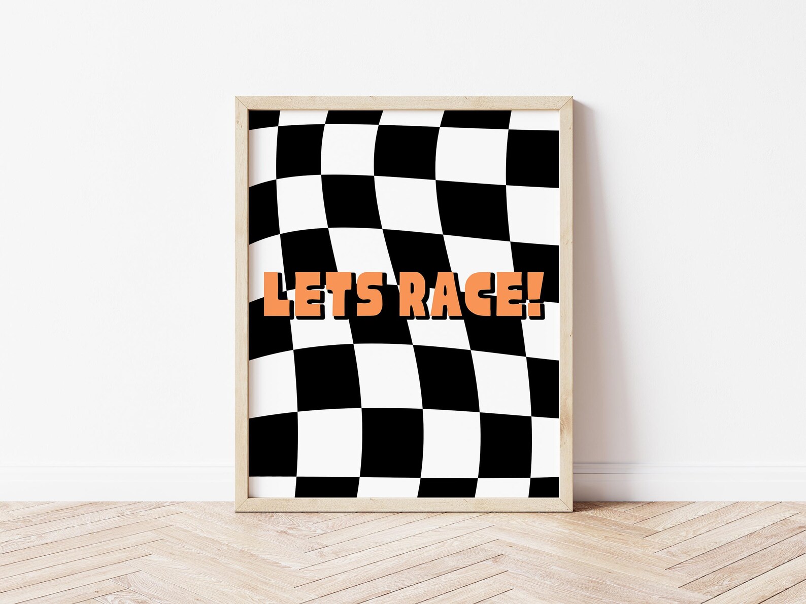 LITTLE RACER DUDE Racing Car Prints for Boys Bedroom Set of 3 Digital ...