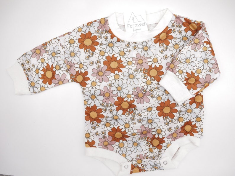 Flower Power Onesie Oversized Crewneck Infant Clothing - Etsy