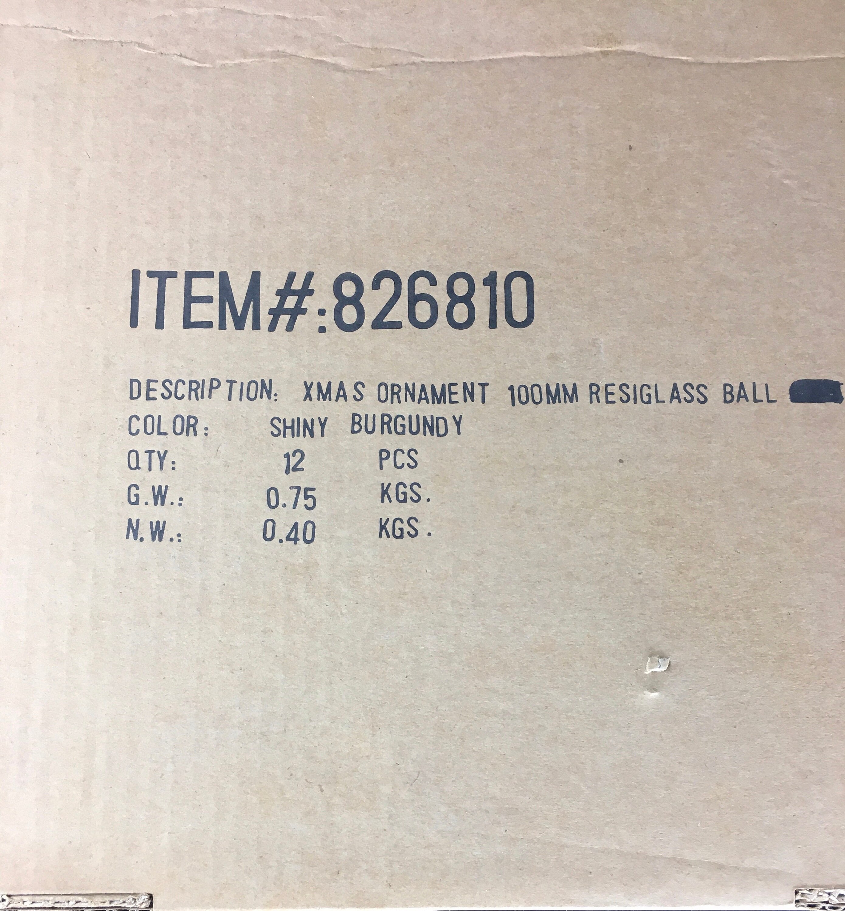 Set of 12 Vintage 4 Inch Colored resiglass Christmas Tree Ornament ...