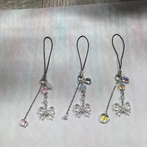Cute Bow Phone Charms, Coquette Aesthetic Pastel Charms, Gift for Best ...
