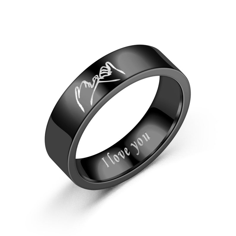 Pinky Promise Ring Pinky Swear Ring Couple Ring Pinky Ring Etsy
