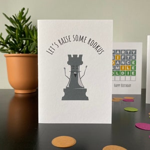 Let’s Raise Some Rookus - Funny Chess Inspired Birthday Card - Chess ...