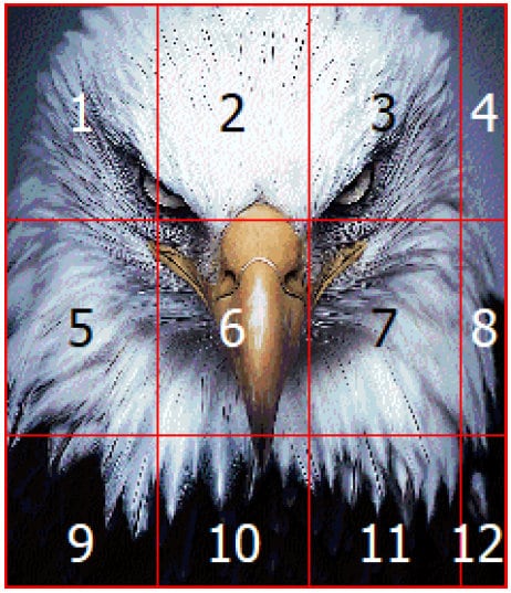 Eagle. Counted Cross Stitch Pattern, Instant Download PDF. Anchor 54 ...