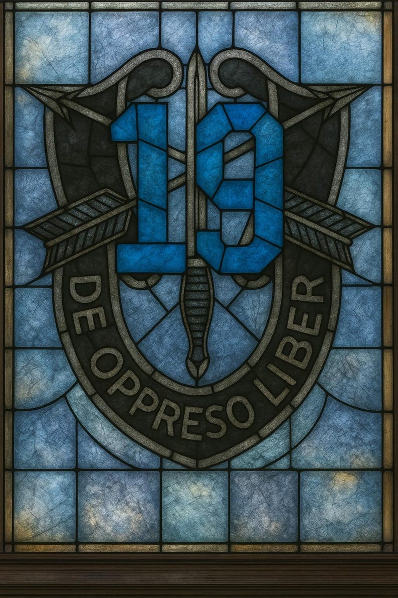 Custom Faux Stained Glass Military Gift | Veteran-made | Illuminated ...