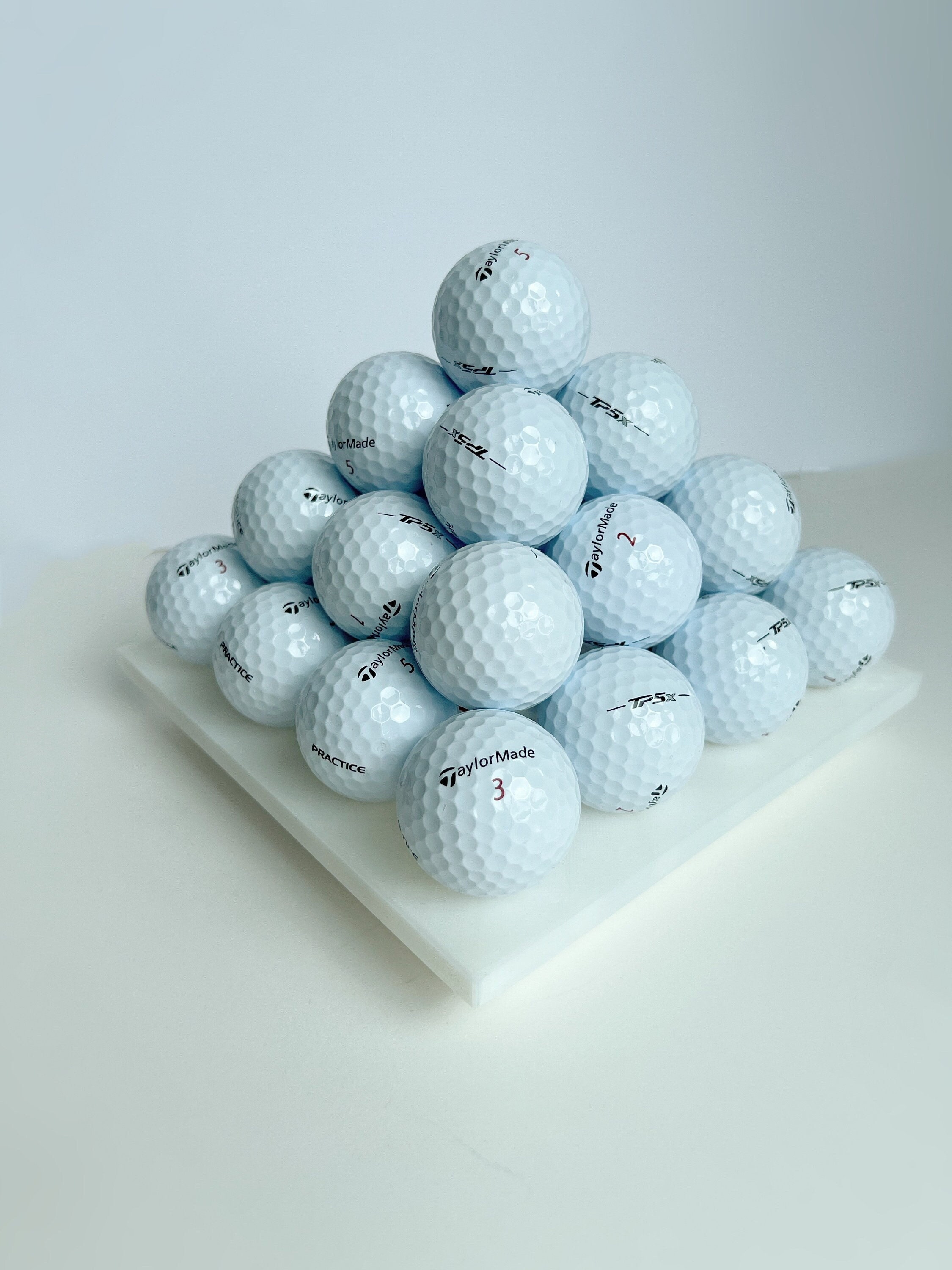 Pyramid Golf Ball Tray / Holder Various Colors - Etsy