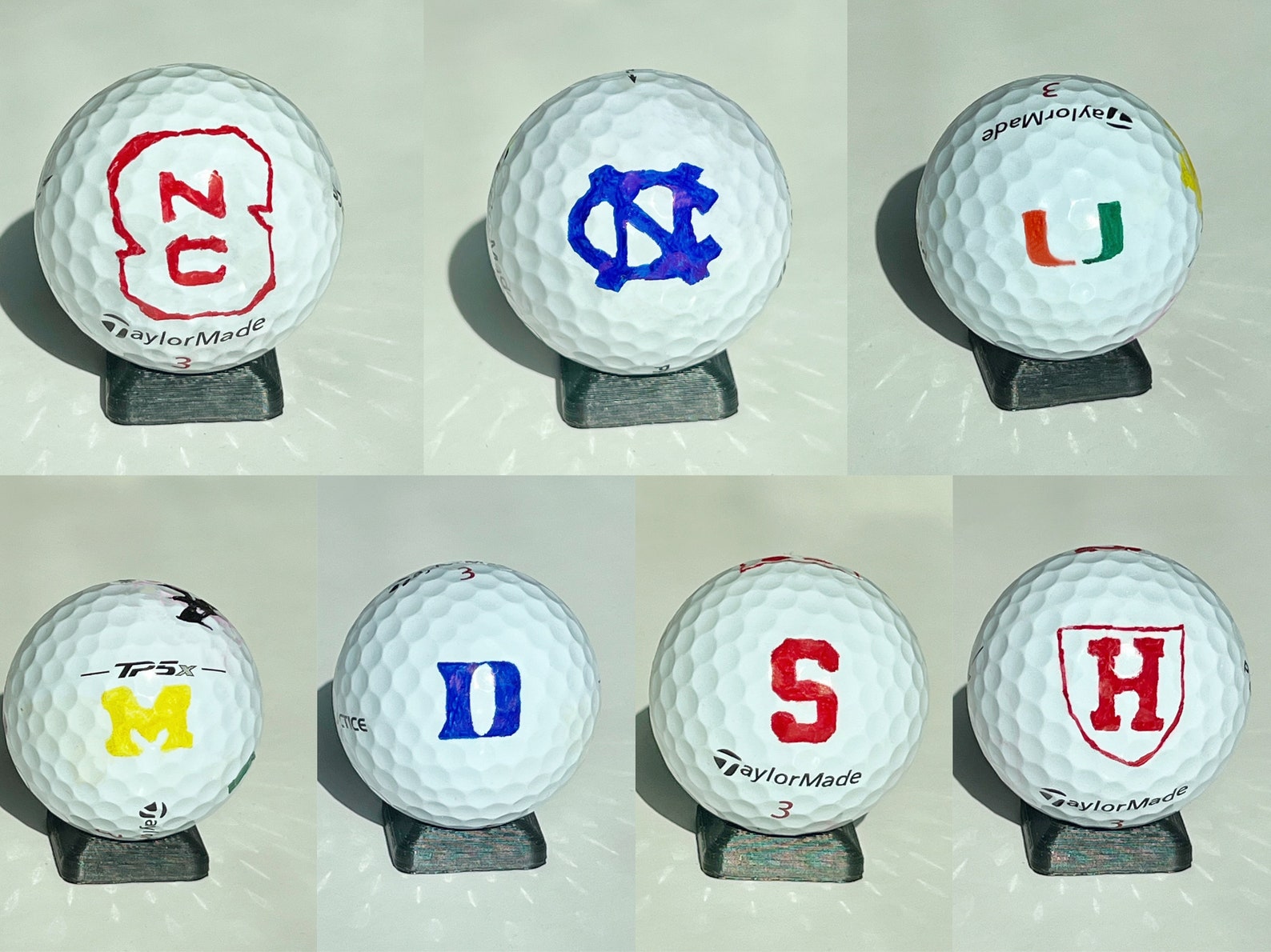 College Logo Golf Ball Marking Stencil - 3D Printed - Etsy