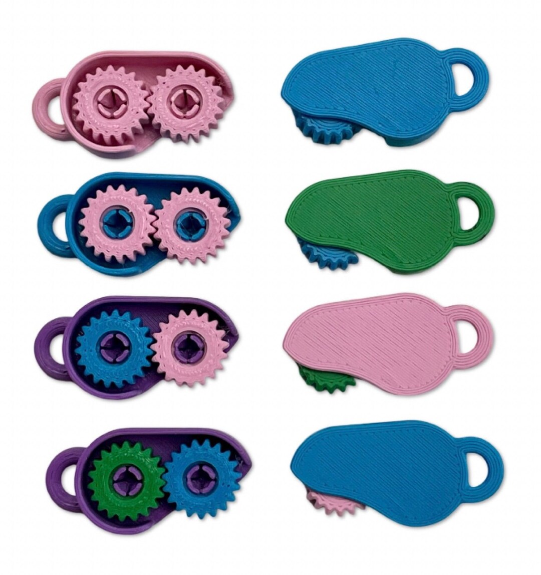 Set of 12 Keychain Gear Fidget Toys - Etsy