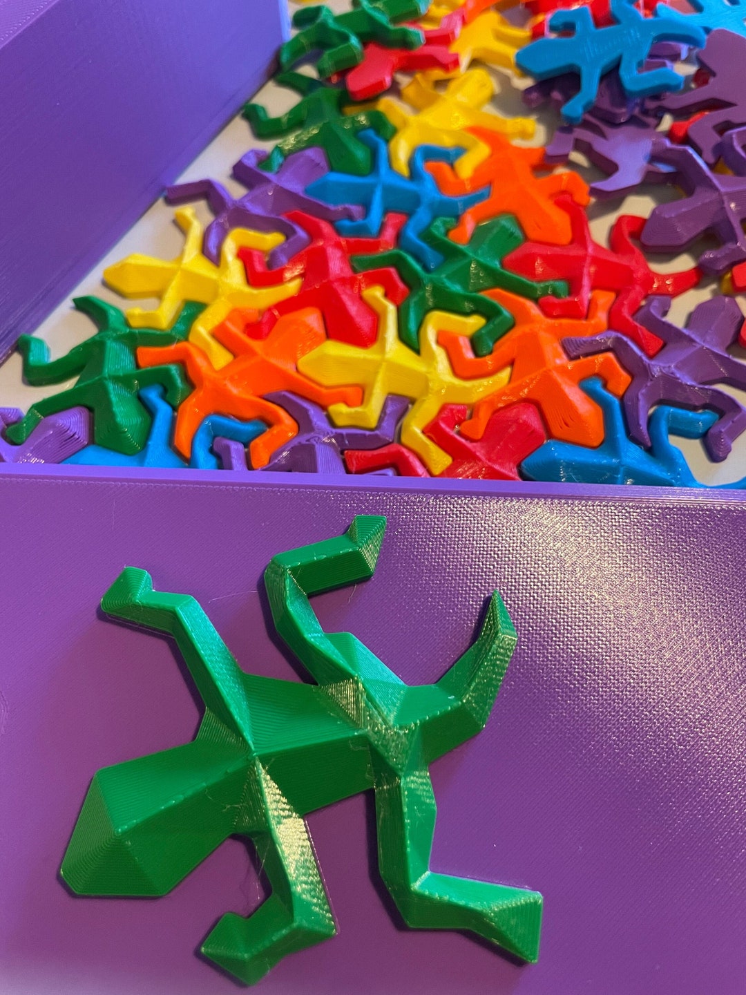 Tessellating Escher-style Lizards - Etsy