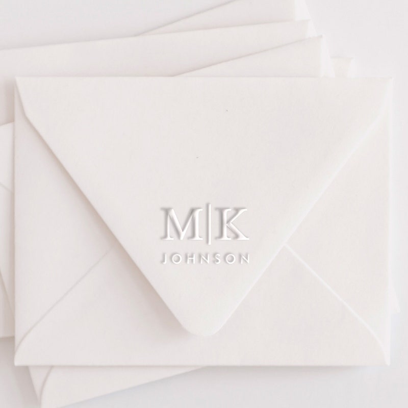 Embossed Name Cards - Etsy