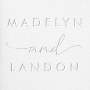 Personalized Monogram Embosser | Couples Names Logo | Custom DIY ...