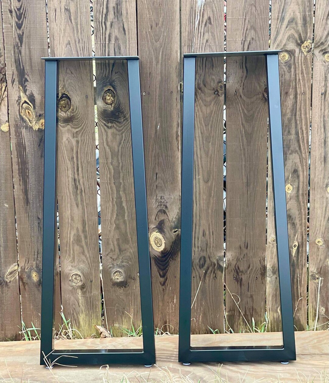 Trapezoid Metal Table Legs Made in USA (eco Friendly Powder Coated ...