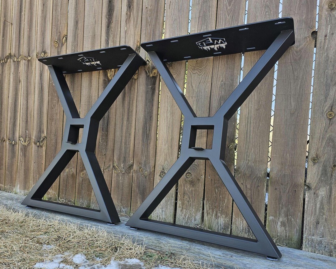 Center Square X Metal Table Legs Made in USA (eco Friendly Powder ...
