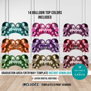 Graduation Arch, Graduation Entrance Arch, Canva Arch Template ...