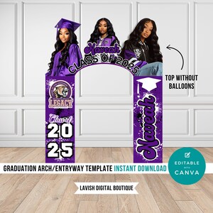 Graduation Entrance Arch Canva Template (digital Download) - Etsy