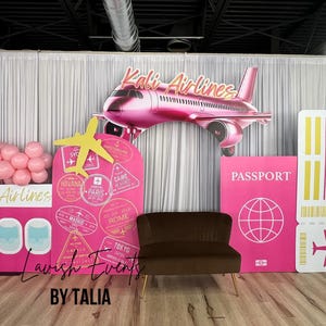 Travel Party Props, Airplane Party Props, Printable Party Decor, Travel ...