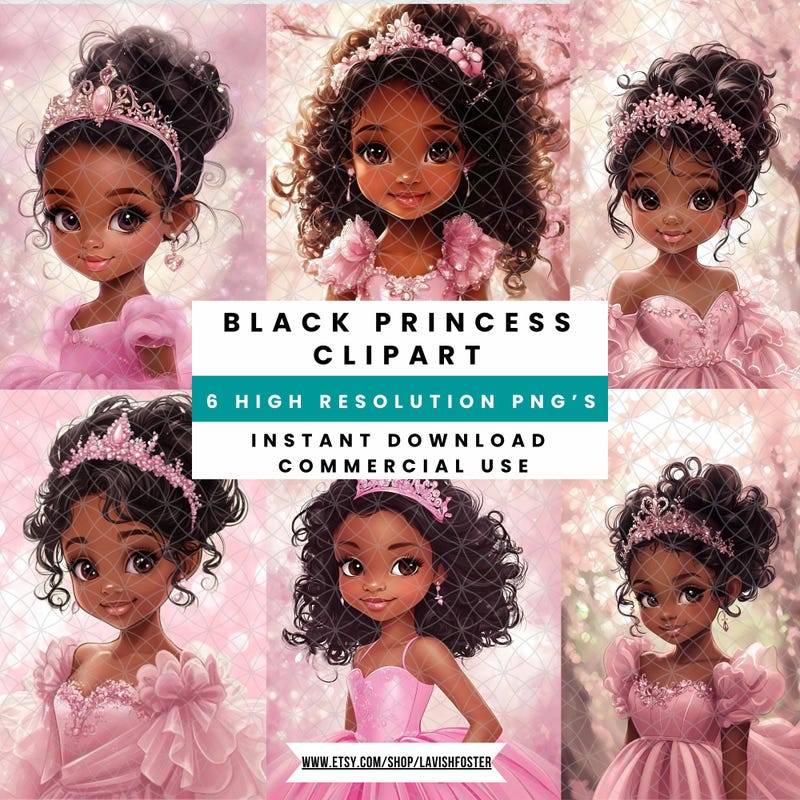 Afro Princess Svg - Etsy